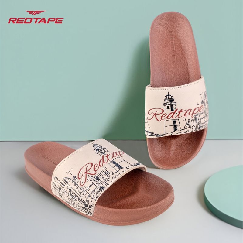 Buy Red Tape Women's EVA Embossed Sliders Online