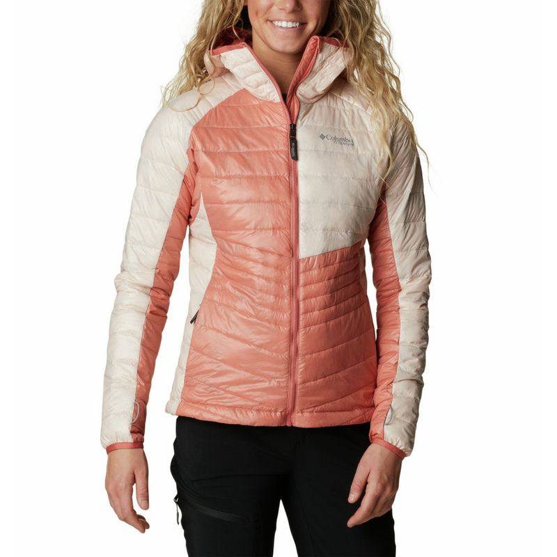 Buy Columbia Women Red Full Sleeve Platinum Peak Hooded Jacket Online