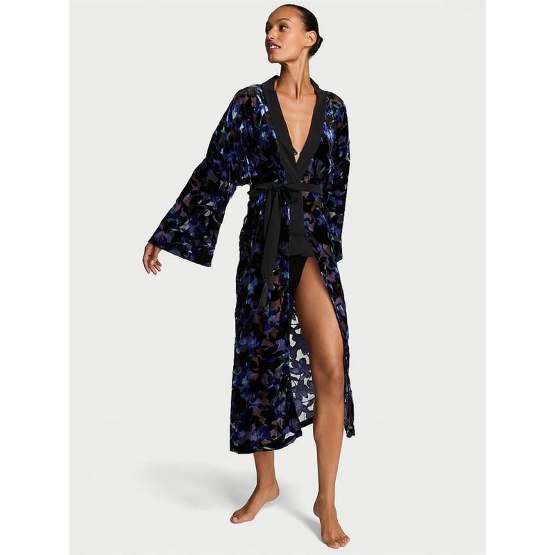 Buy Victoria's Secret Very Sexy Electric Orchid Burnout Velvet Long ...