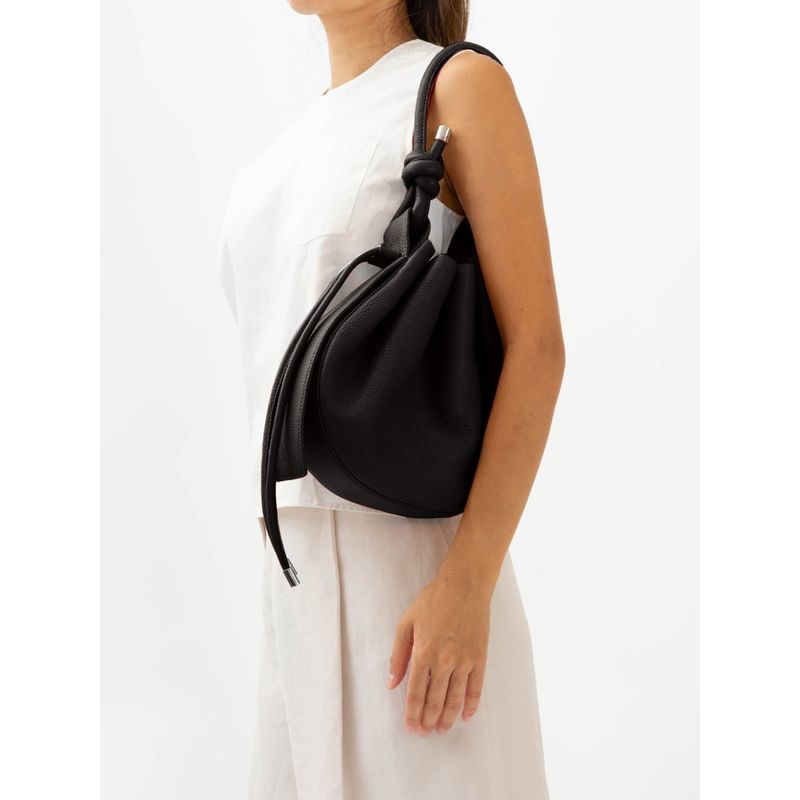 Buy Behno New York Ina Bag Medium Pebble Handbag - Black Online