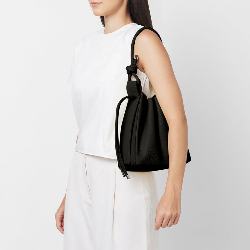 Buy Behno New York Tina Bag Medium Pebble Bag- Black Online