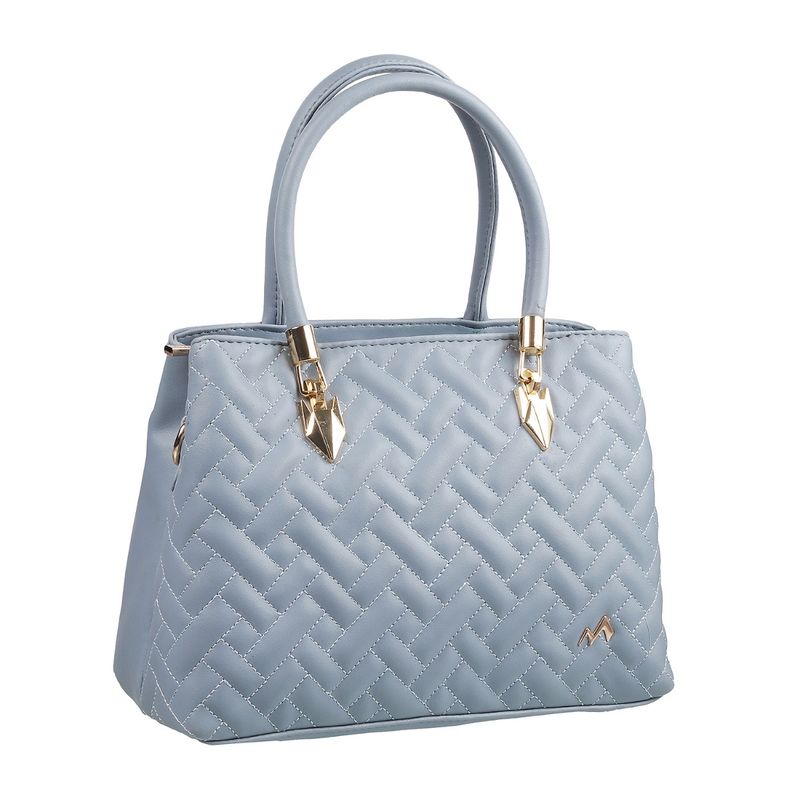Buy Metro Patterned Light Blue Handbag Online