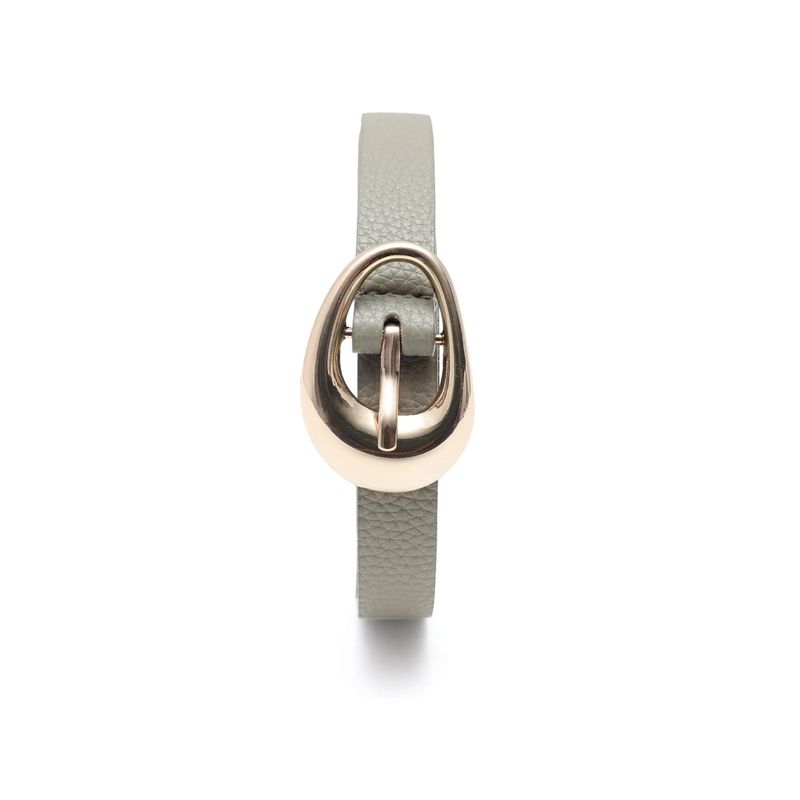 Buy RAREISM Ivy Pastel Olive Leather Belt Online