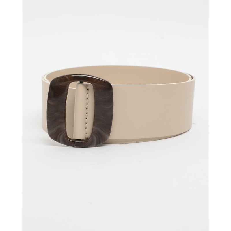 Buy RAREISM Sun Sand Light Beige Leather Belt Online