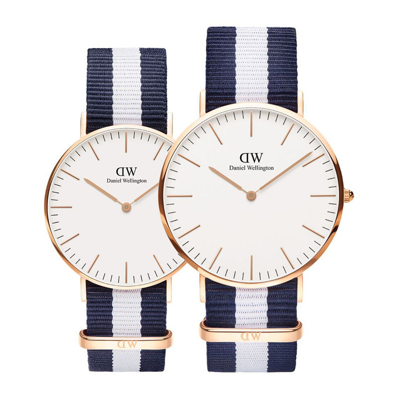 Buy Daniel Wellington Classic Glasgow Couple Watch Gift Set Online