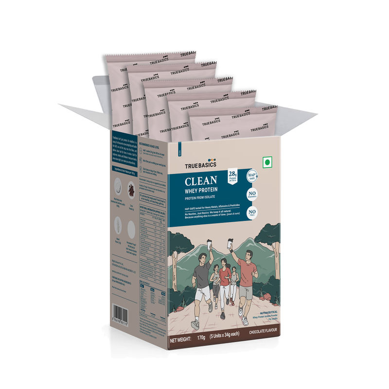 Buy TrueBasics Clean Whey Protein Powder - Chocolate Online