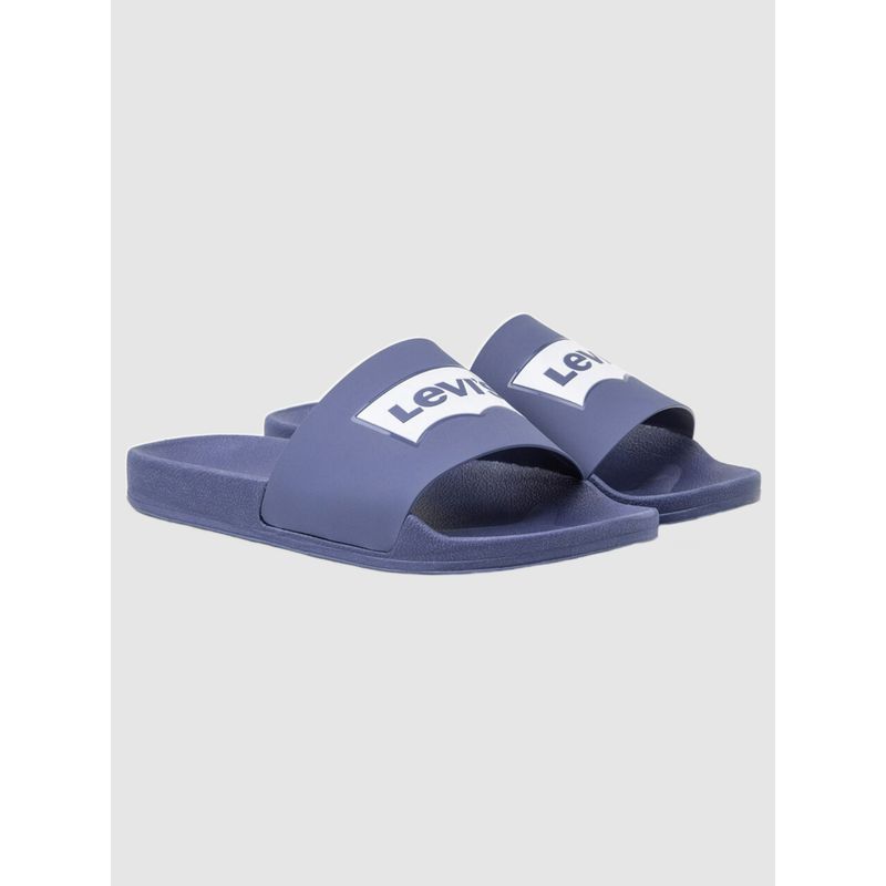 Buy Levi's Men's Blue Brand Logo Sliders Online