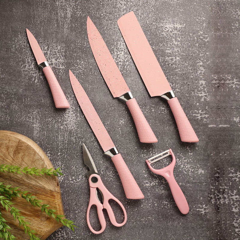 Buy The Decor Mart Pink Knife Set Online