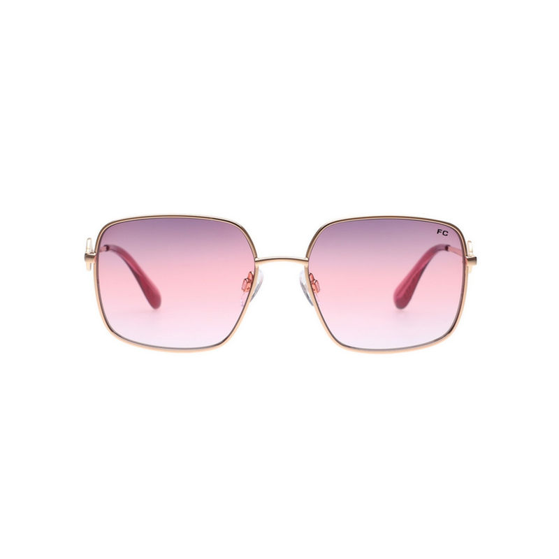 Buy French Connection Women Smoke Pink Gradient Lens Rose Gold Square ...