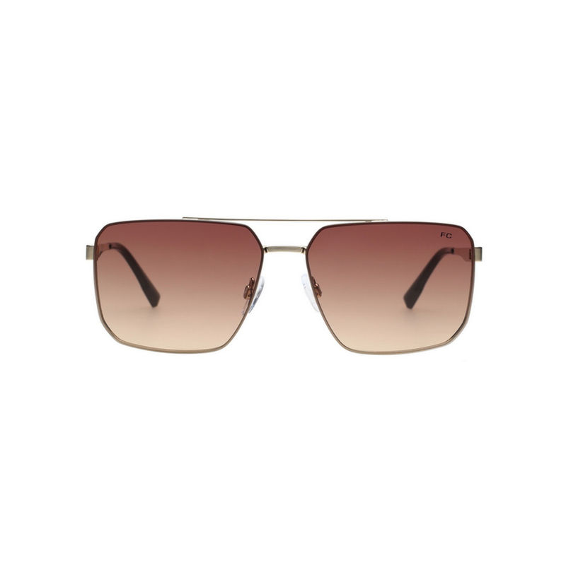 Buy French Connection Men Brown Gradient Lens Navigator Sunglasses (60 ...