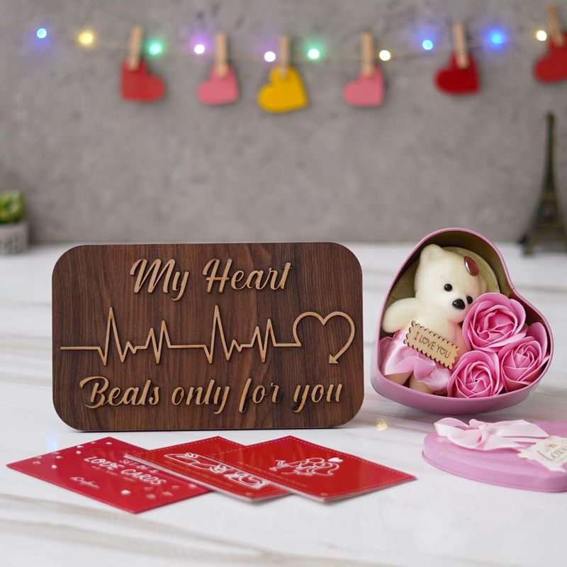 Buy eCraftIndia Combo Set of 8 Gift Cards, "My Heart Beats Only for You ...