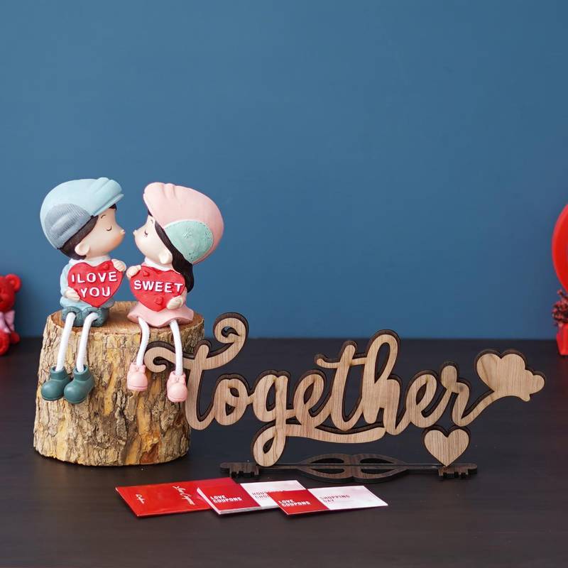 Buy eCraftIndia Combo of Set of 12 Love Gift Cards, Wooden Puzzle ...
