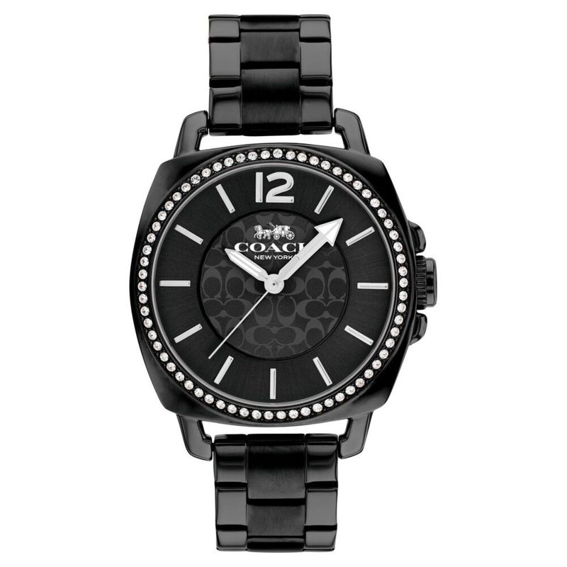 Buy Coach Quartz Analog Black Dial Stainless Steel Strap Watch for ...