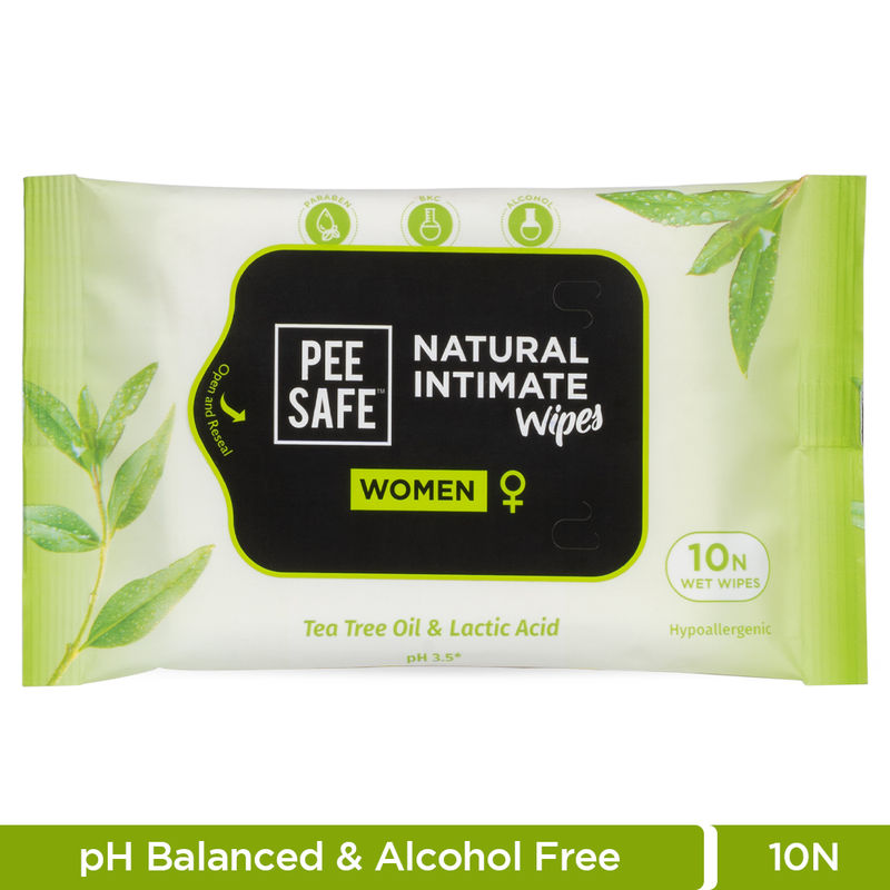 Buy Pee Safe Intimate Wipes For Women- Skin Friendly, Alchol Free & Ph ...
