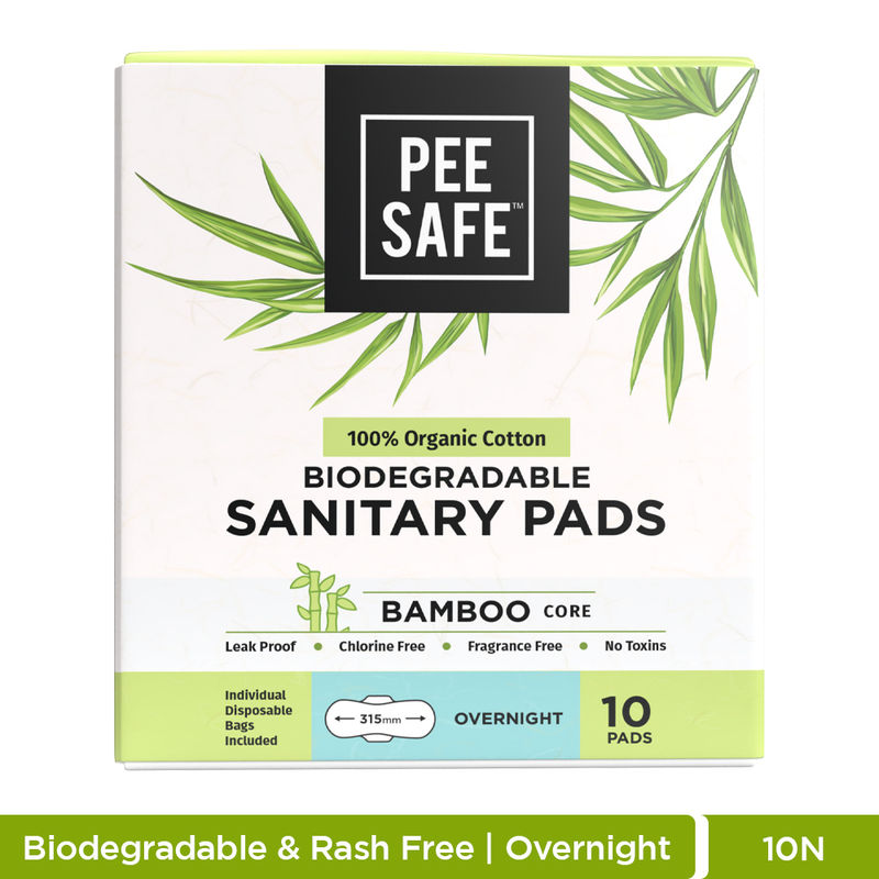 Buy Pee Safe Biodegradable Sanitary Pads-Leak-Proof, Soft, And Rash ...
