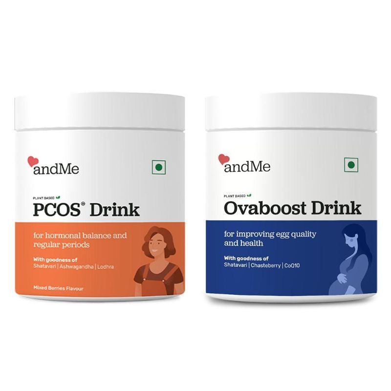 Buy andMe Fertility Supplement Combo With Herbal PCOS Drink And ...