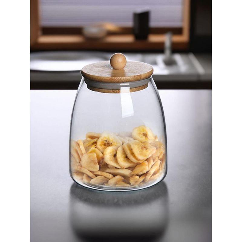 Buy UMAI Glass Storage Jar with Bamboo Lid (1000ml) Online