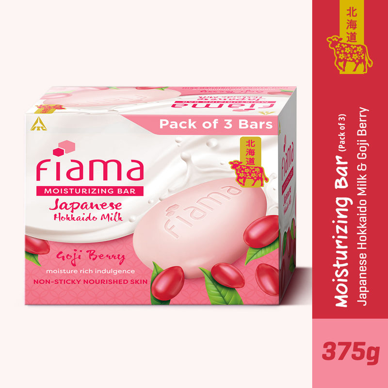 Buy Fiama Japanese Hokkaido Milk & Goji Berry Moisturizing Soap Bars ...
