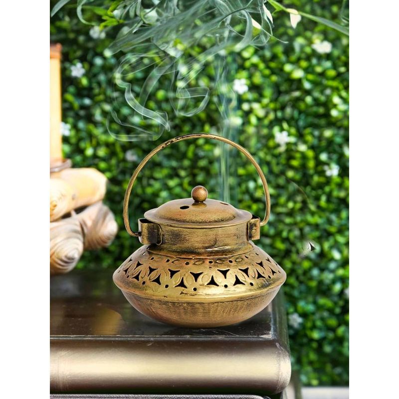 Buy Ekhasa Iron Hanging Degchi Dhoop Dani Pot Online