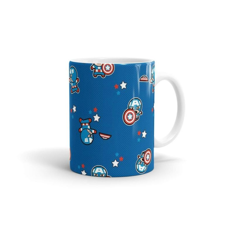 Buy Macmerise Captain America Chibi Pattern Milk, Tea, Coffee Mug 330ml ...