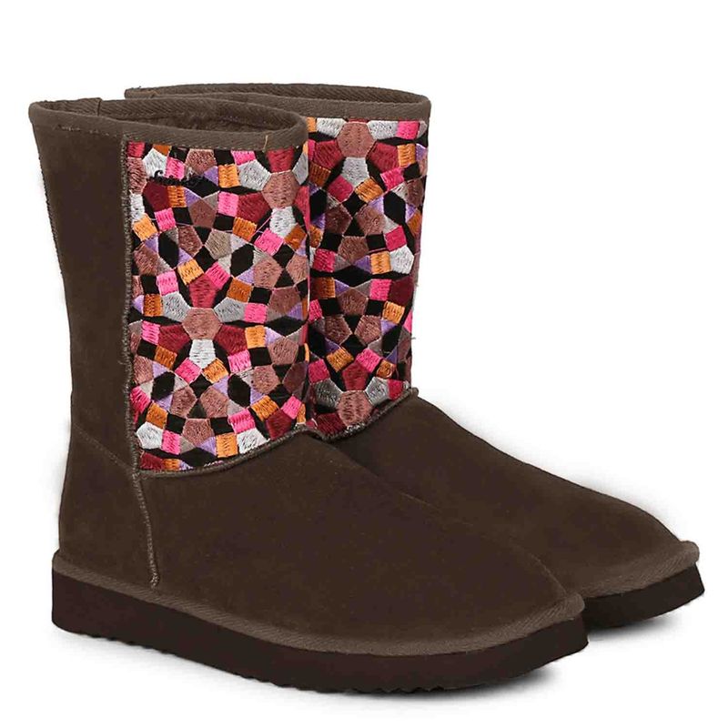 Buy Saint G Benito Brown Suede Snug Boots Online