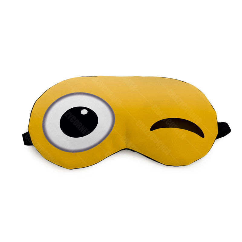 Crazy Corner Wink Emoji Eye Mask Printed Eye Mask/sleep Mask/eye Patch ...