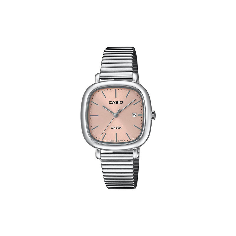 Buy Casio ENTICER Women Analog Peach Dial Square Shape Watch LTP-B166D ...