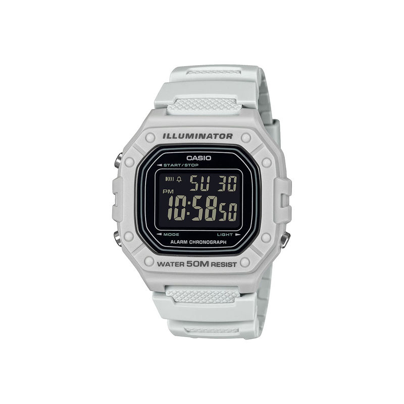 Buy Casio YOUTH Unisex Digital Black Dial Square Shape Watch W-218H ...
