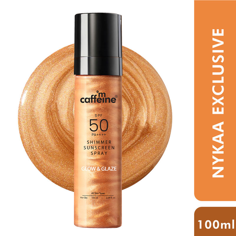 Buy MCaffeine 50 PA++++ Shimmer Sunscreen Spray Online