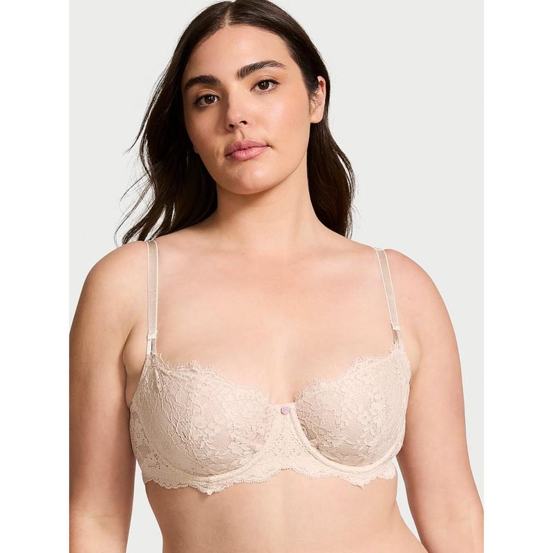 Buy Victoria's Secret Beige Dream Angels Wicked Unlined Lace Balconette Bra Online