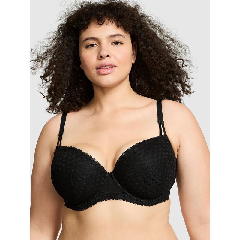 Buy Victoria's Secret PINK Wink Push-Up Balconette Black Bra Online