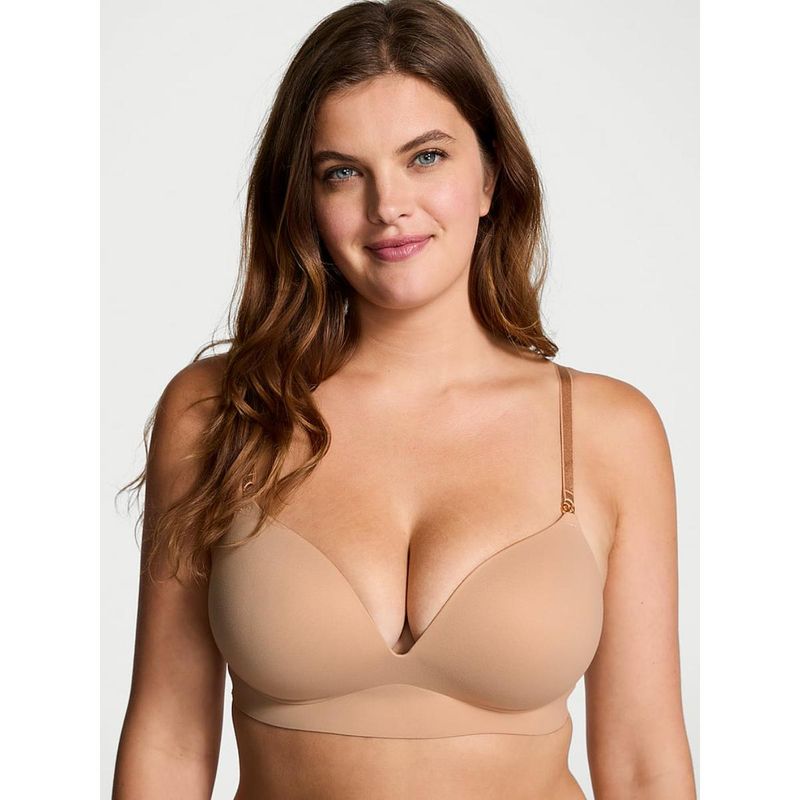 Buy Victoria's Secret Beige Dream Angels Smooth Wireless Push-Up Plunge Bra Online