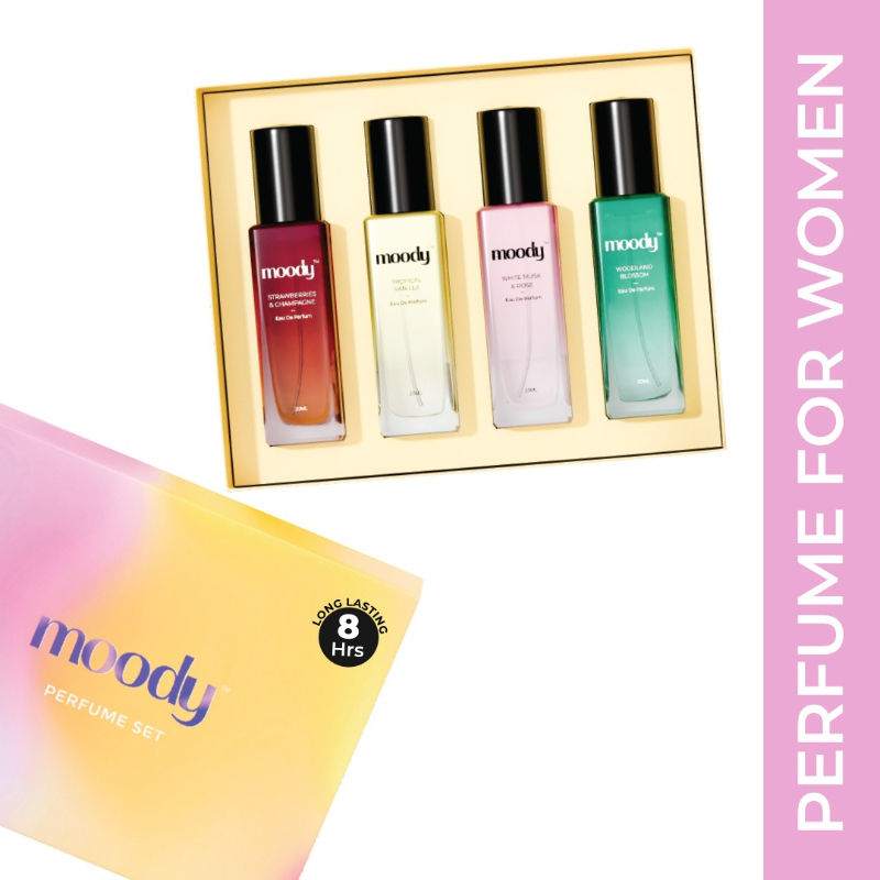 Buy Moody Premium Perfume Gift Set Of 4 For Women - Long Lasting Eau de ...