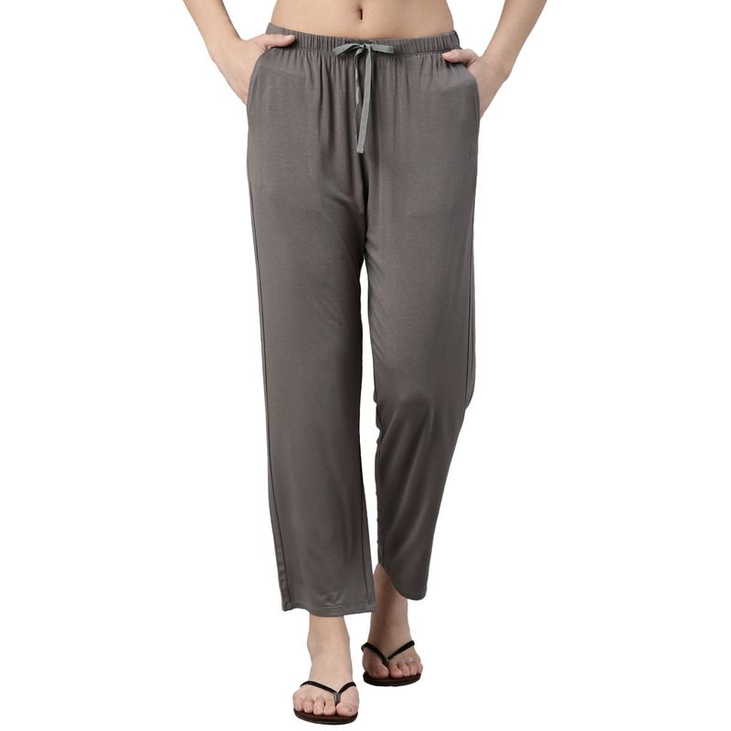 Buy Enamor E404 Mid-rise Straight Leg Basic Home Pant For Women Online