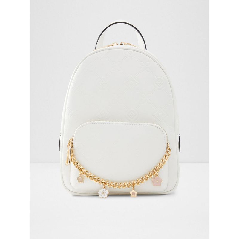 Buy Aldo FLORENNE100 White Solid Backpack Online