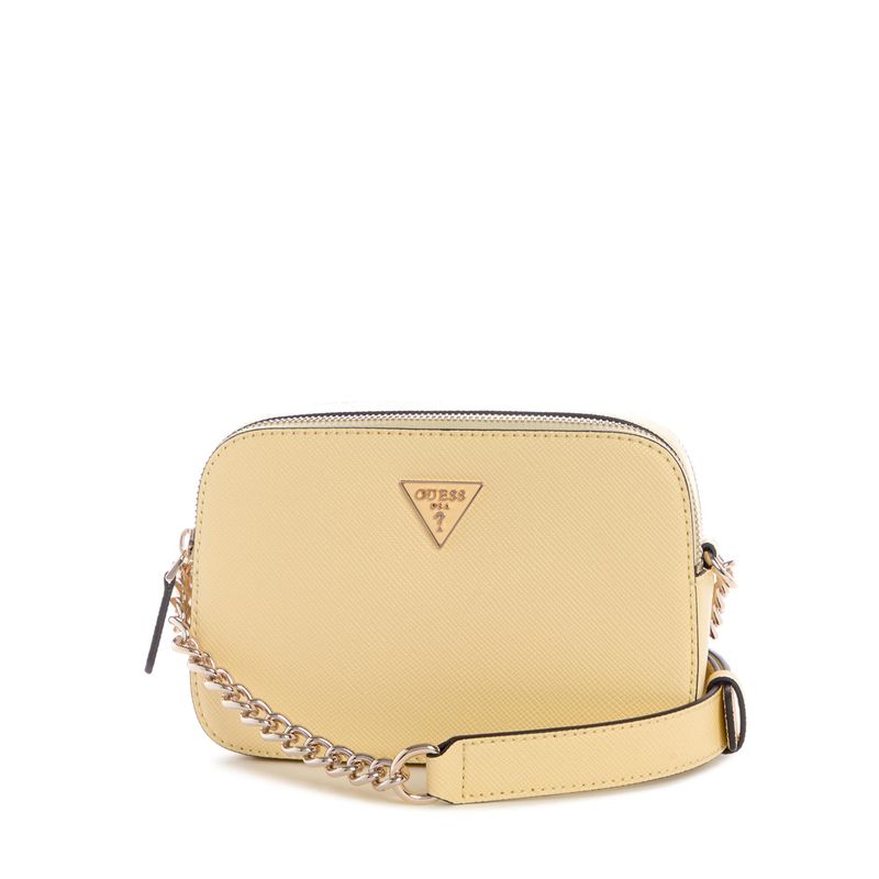 Buy Guess Yellow Textured Zipper Crossbody Bag Online