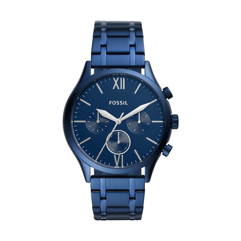 Buy Fossil Fenmore Blue Strap Casual Watch Bq2403 Online