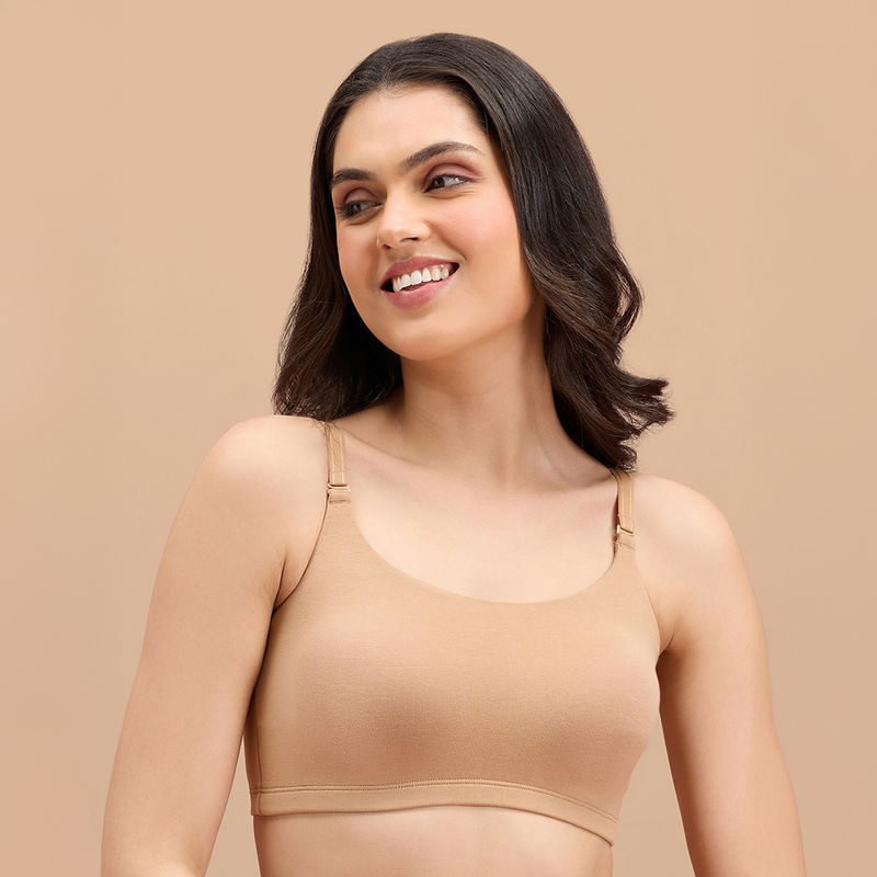 Buy Nykd by Nykaa Easy Breezy Slip On Bra - NYB165 - Tan Online