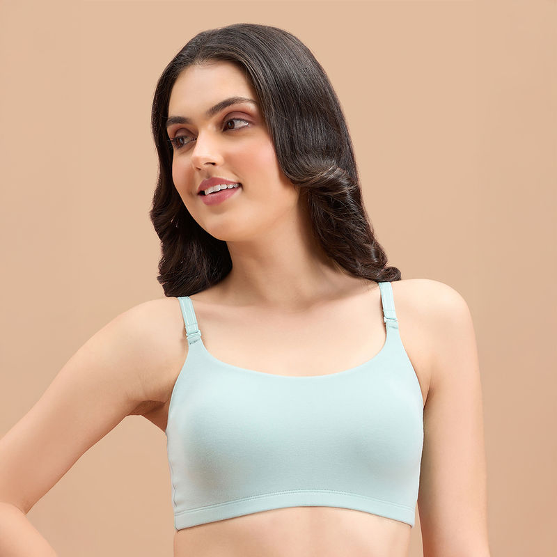 Buy Nykd by Nykaa Easy Breezy Slip On Bra - NYB165 - Turquoise Online