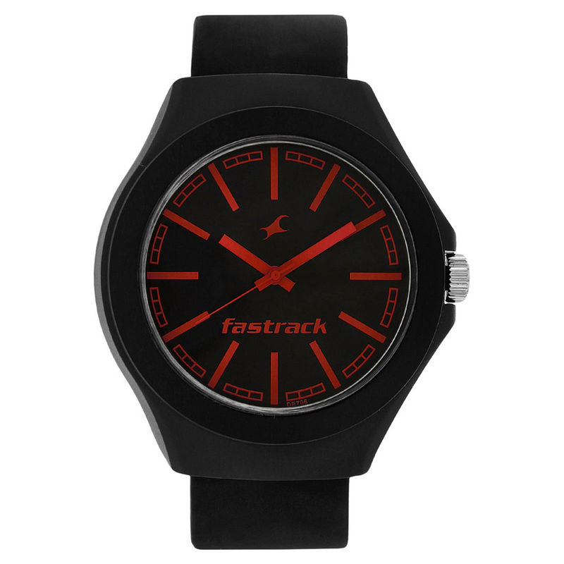 Fastrack Tees NG38004PP06W Black Dial Analog Watch for Unisex: Buy ...