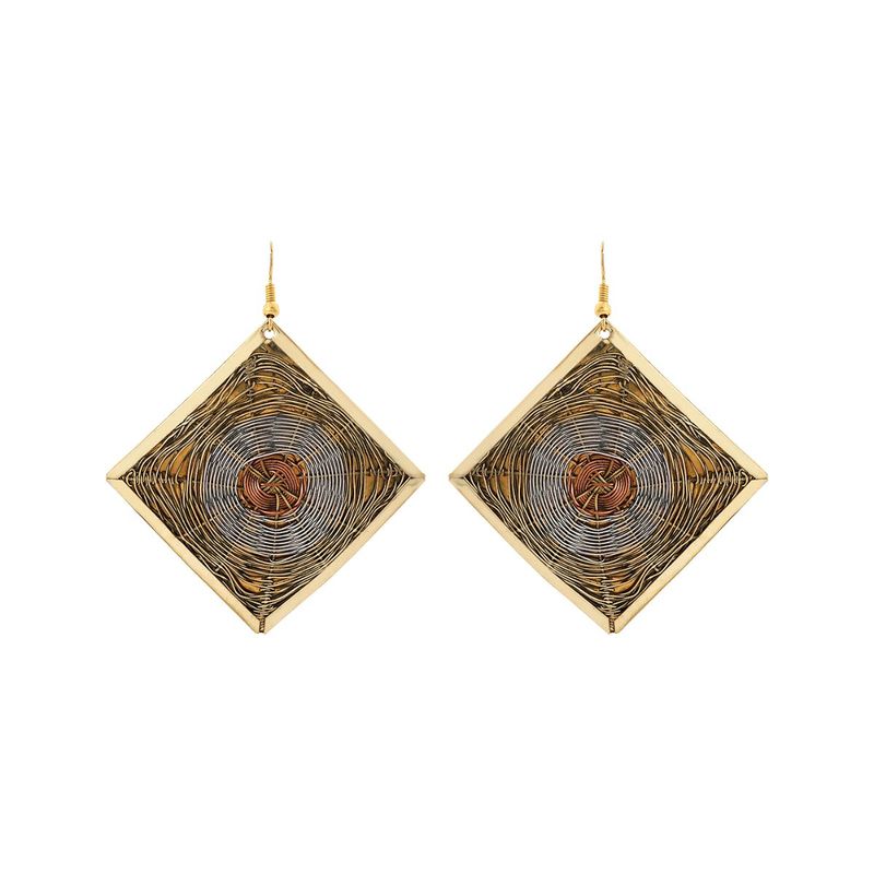 Buy Prita Multi-Tone Square Earrings Online