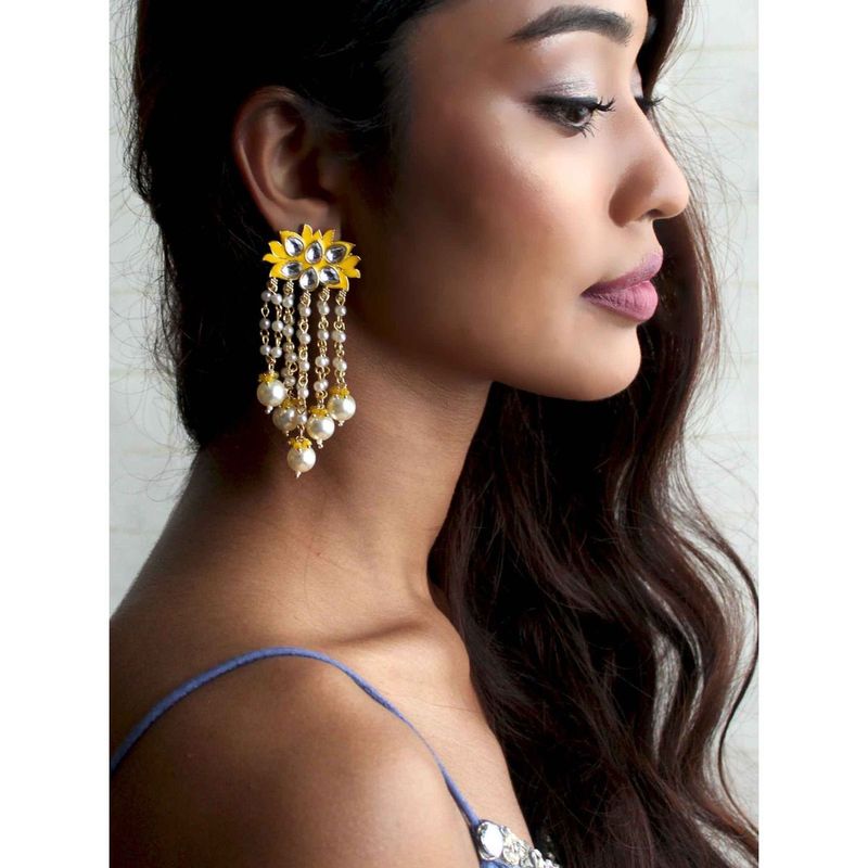 Buy Tipsyfly Yellow Lotus Tassels Online