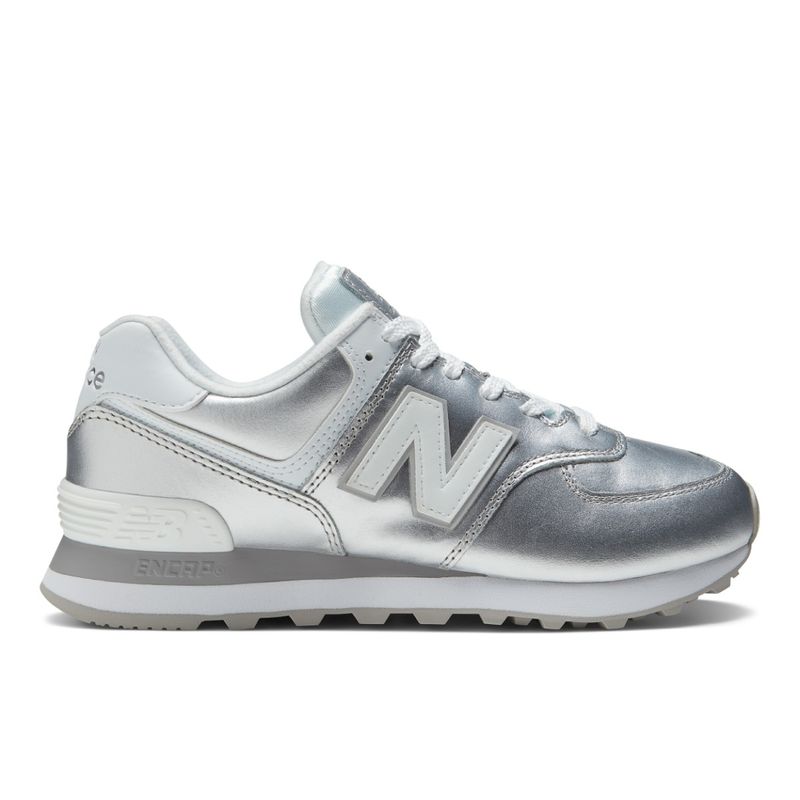 Buy New Balance Women 574 Silver Sneakers Online