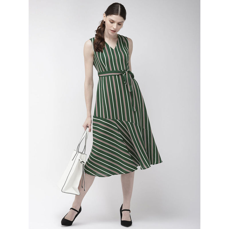 Buy Twenty Dresses By Nykaa Fashion Groovy Vibes Striped Midi Dress ...