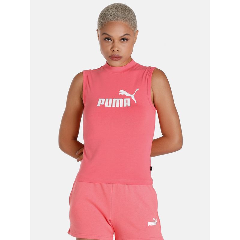 Buy Puma Ess Slim Logo Womens Pink Tank Top Online