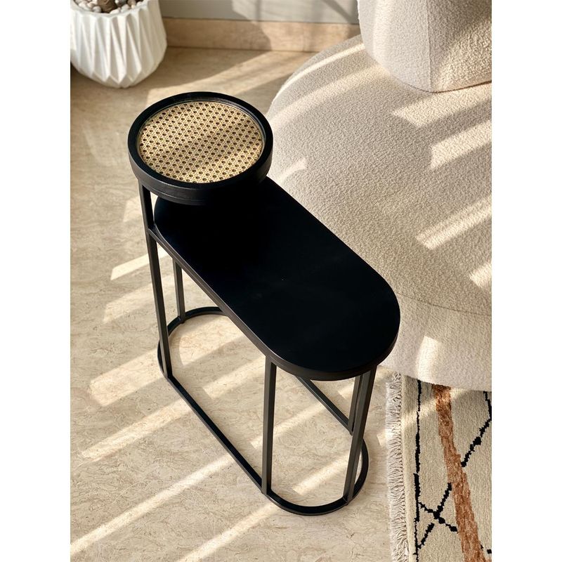 Buy Mason Home Kovo Rattan Charcoal 2-Tier Table Online