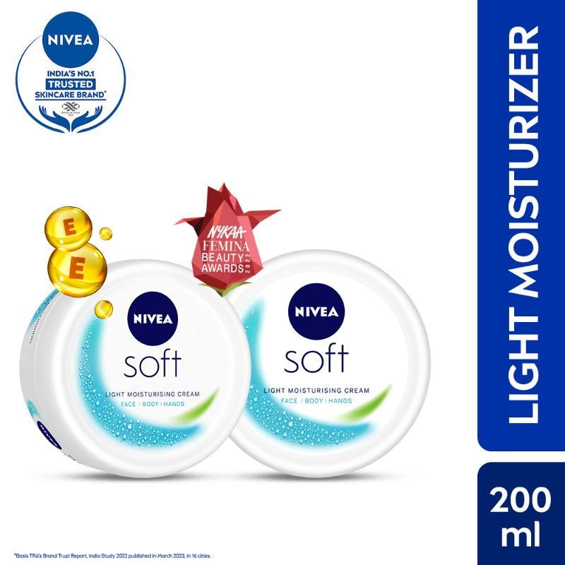 Buy NIVEA Soft Light Cream - Pack Of 2 Online
