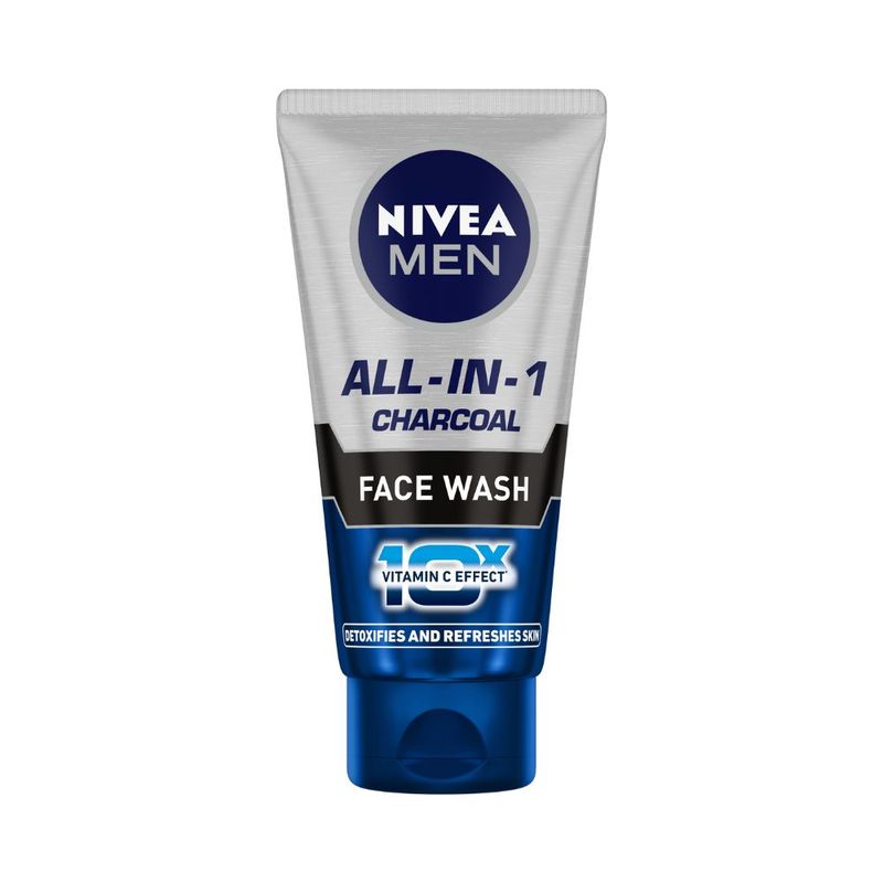 Buy NIVEA MEN Face Wash, All in 1 Charcoal, to Detoxify & Refresh Skin ...
