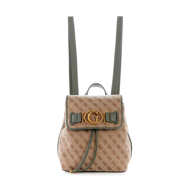 Buy Guess Latte Olive Printed Aviana Backpack Online