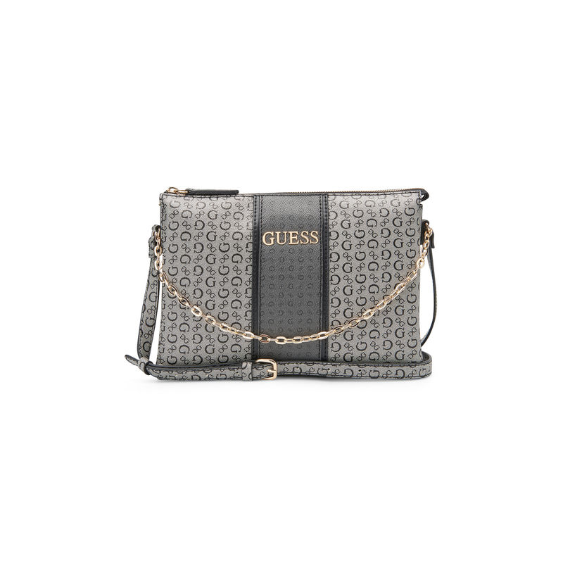Buy Guess Black Multi Printed Suma Sling Bag Online